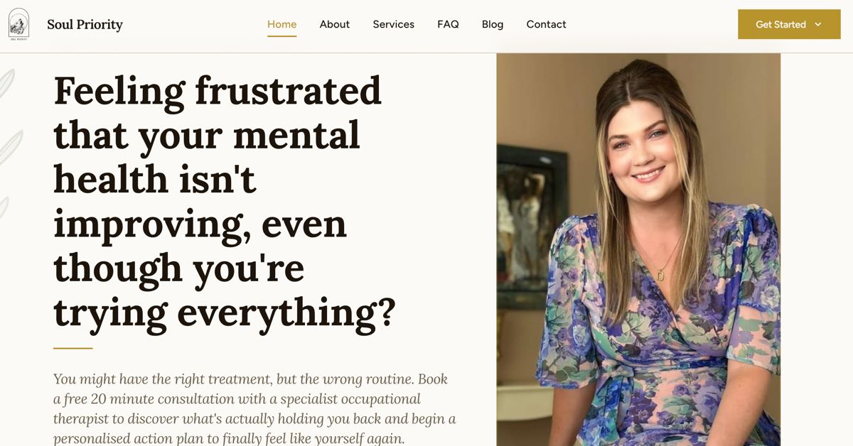 Soul Priority | Mental Health Occupational Therapy